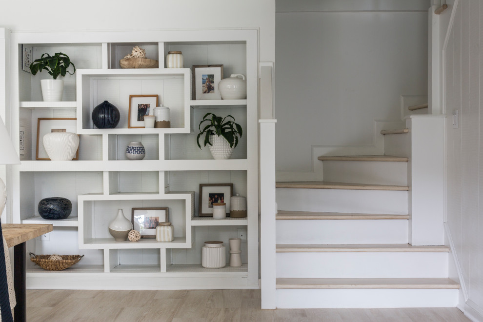Serene Lakehouse - Beach Style - Living Room - New York - by Krista Fox ...