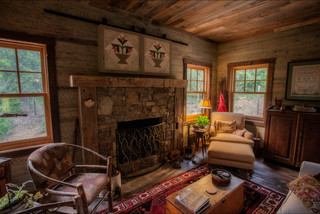 She Shack - Rustic - Living Room - Other - by Appalachian Antique Hardwoods