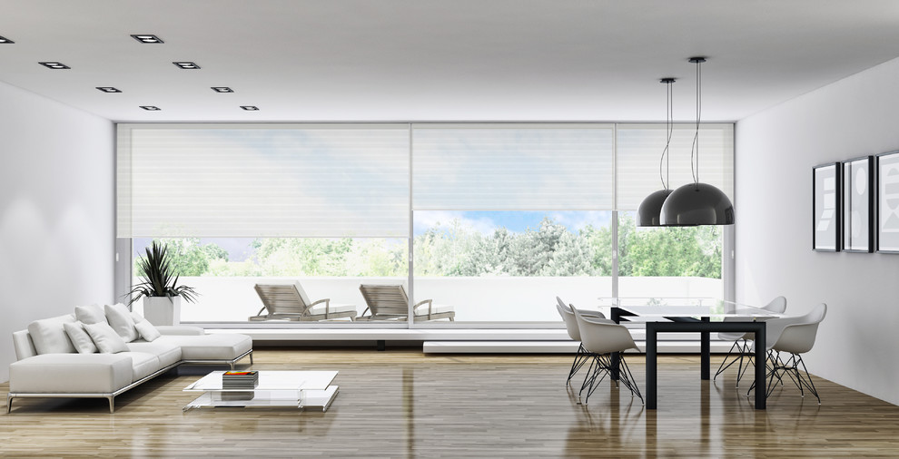 Sheer Vertical Shades Vertilusion - Modern - Living Room - Other - by ...