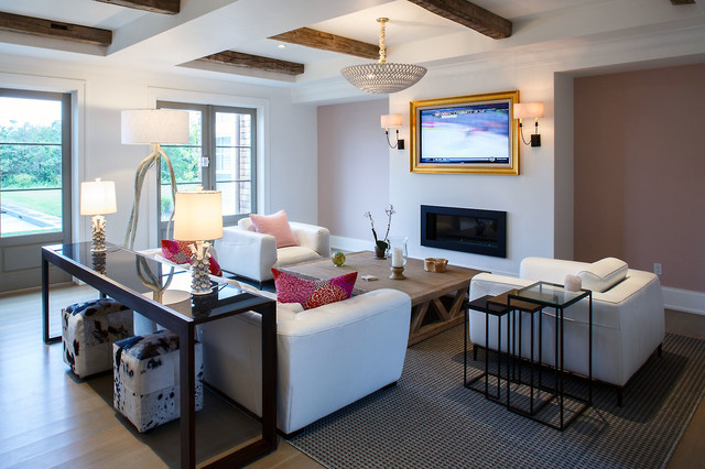 Shingle Style/Modern interior - Classique Chic - Salon - Boston - par ...