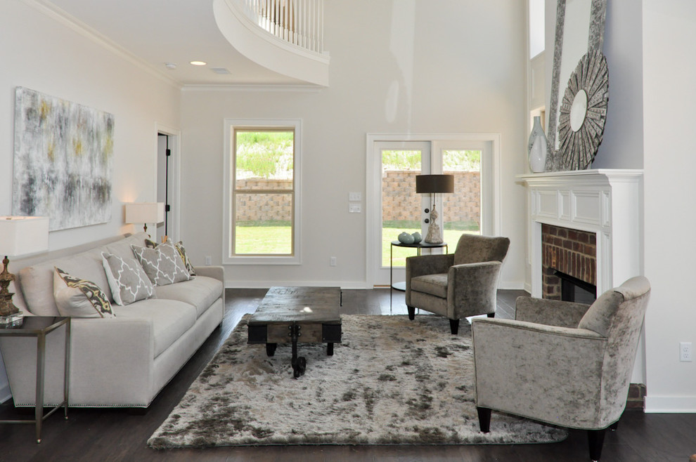 Signature Homes Keeping Room at Chace Lake - Traditional - Living Room ...