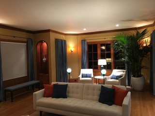 Silk Drapes for a Restored Julia Morgan - Craftsman - Living Room - San ...