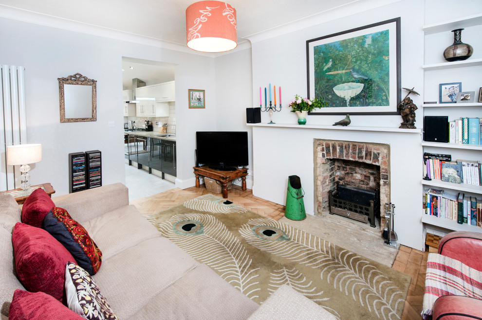 Single storey side extension and refurb of flat, London. - Eclectic - Living Room - London - by ...