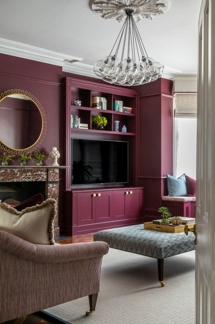 Sitting Room with bespoke joinery - Traditional - Living Room - London ...