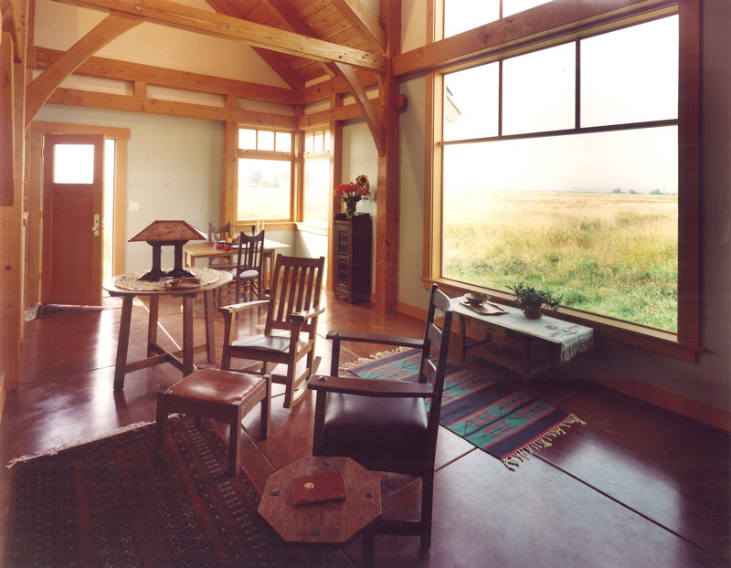 Skagit Valley Timberframe - Craftsman - Salon - Seattle - par Studio ...