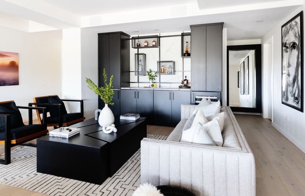 Sleek Retreat - Contemporary - Living Room - Phoenix - by Guided Home ...