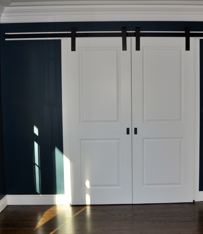 Sliding Doors Colonial House - Traditional - Living Room - New York ...
