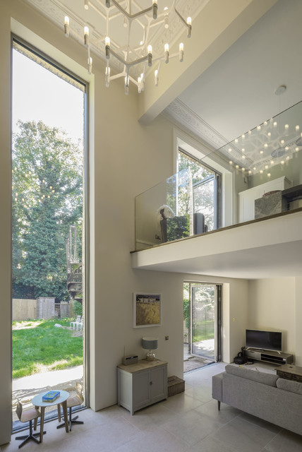 Slot House - Traditional - Living Room - London - by nimtim Architects ...