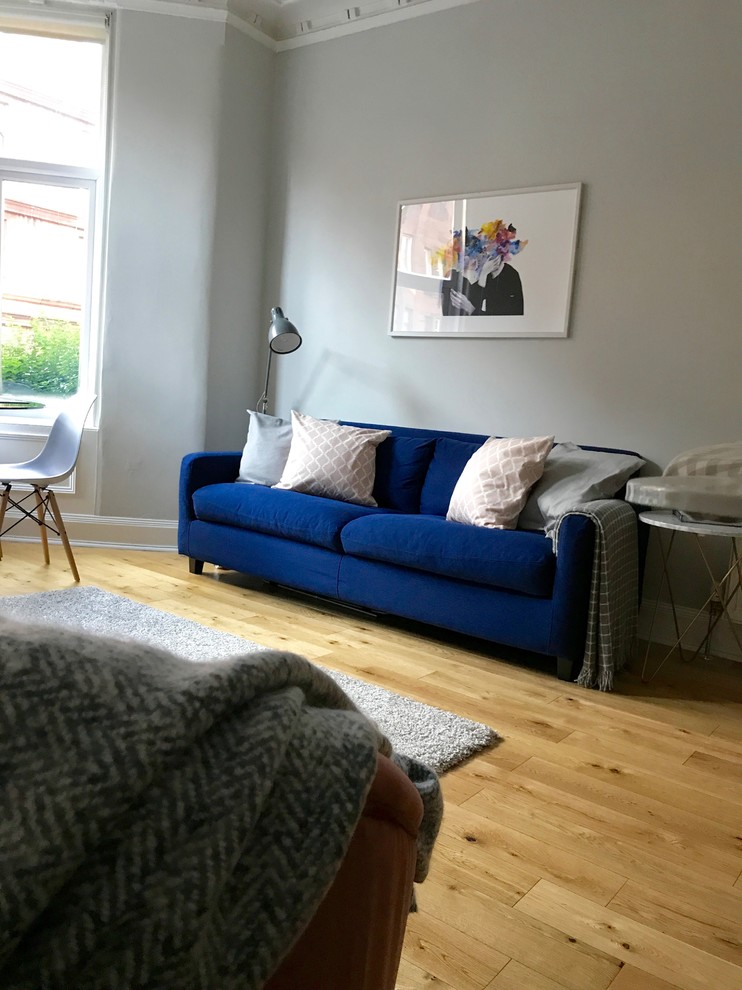 Small flat design on a budget! - Contemporary - Living Room - Glasgow ...