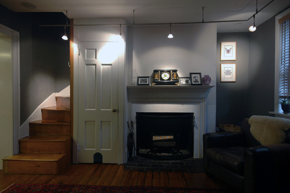Small Philadelphia Row house Renovation - Traditional - Living Room ...