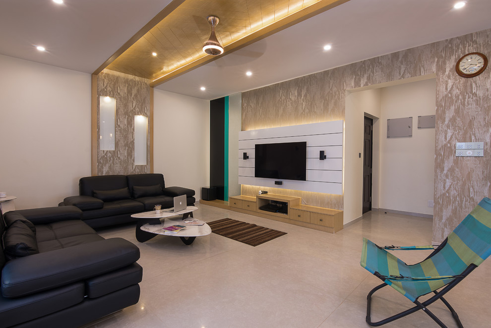 Sobha Morzaria Grandeur - Modern - Living Room - Bengaluru - by Nayan ...
