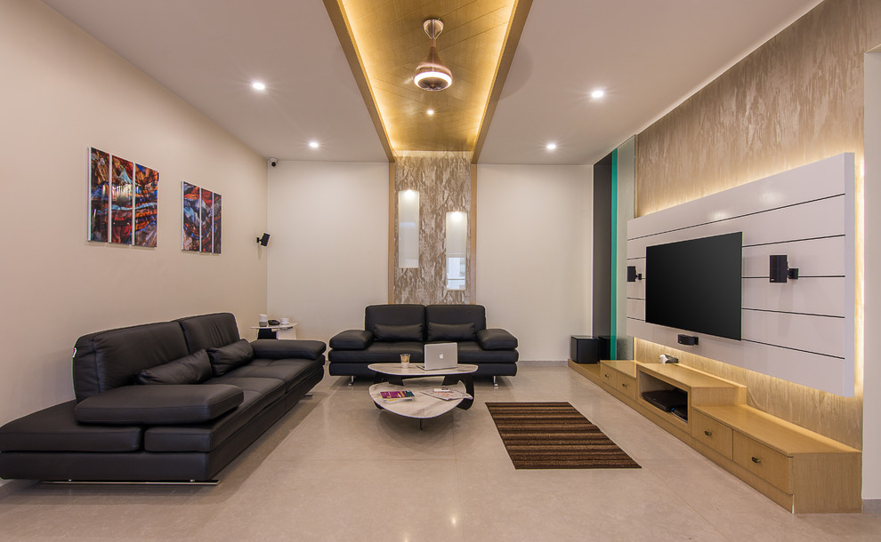 Sobha Morzaria Grandeur - Modern - Living Room - Bengaluru - by Nayan ...