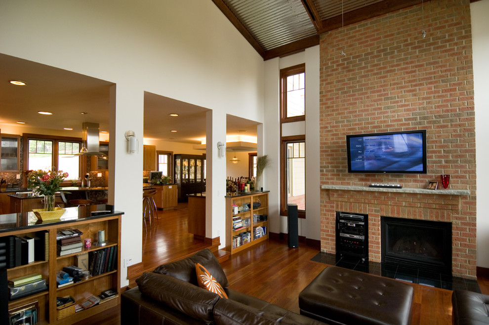 Soft-Modern Green Home - Modern - Living Room - Philadelphia - by ...