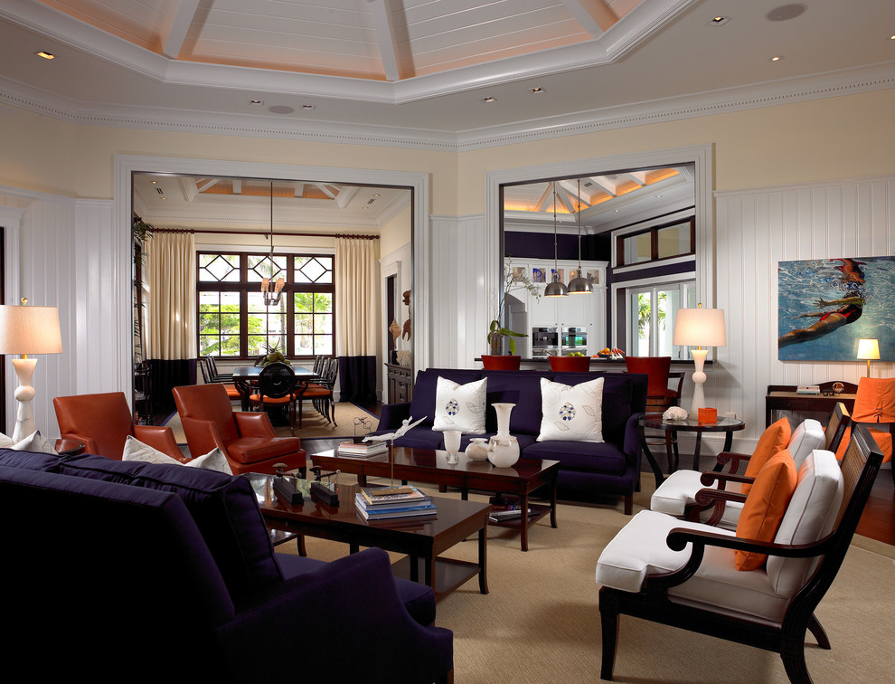 Sophisticated Key West Style - Eclectic - Living Room - Miami - by ...