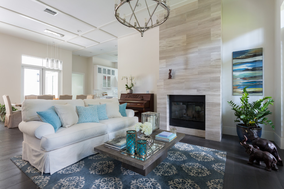 South Miami Residence - Beach Style - Living Room - Miami - by UrvanX ...
