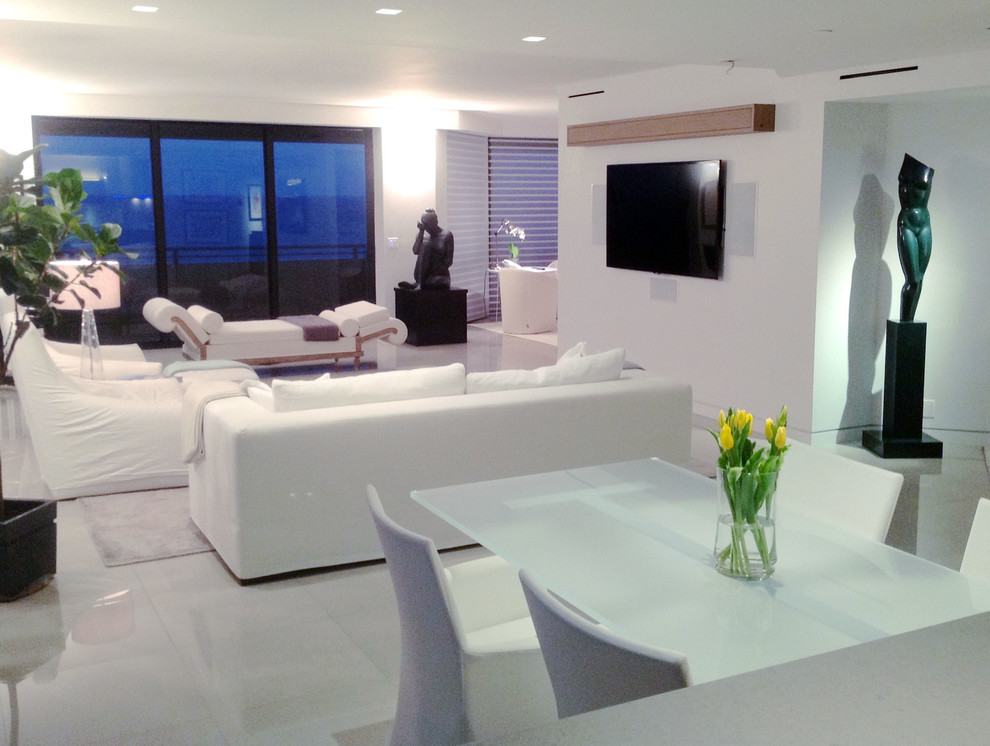 South Palm Beach Oceanfront Condo - Contemporary - Living Room - Miami ...