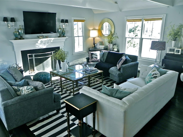 South Shore Decorating Portfolio - Traditional - Living Room - Boston ...