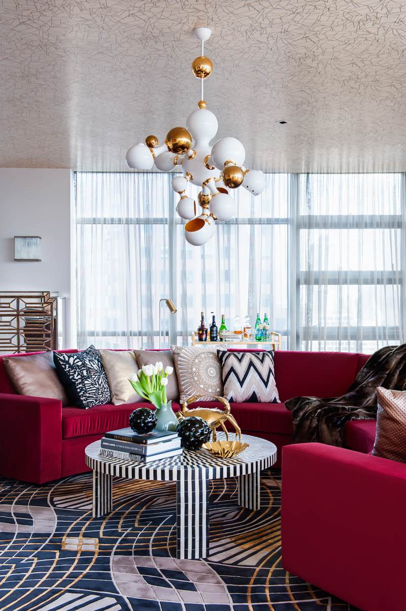 Maroon Living Room Ideas | Baci Living Room