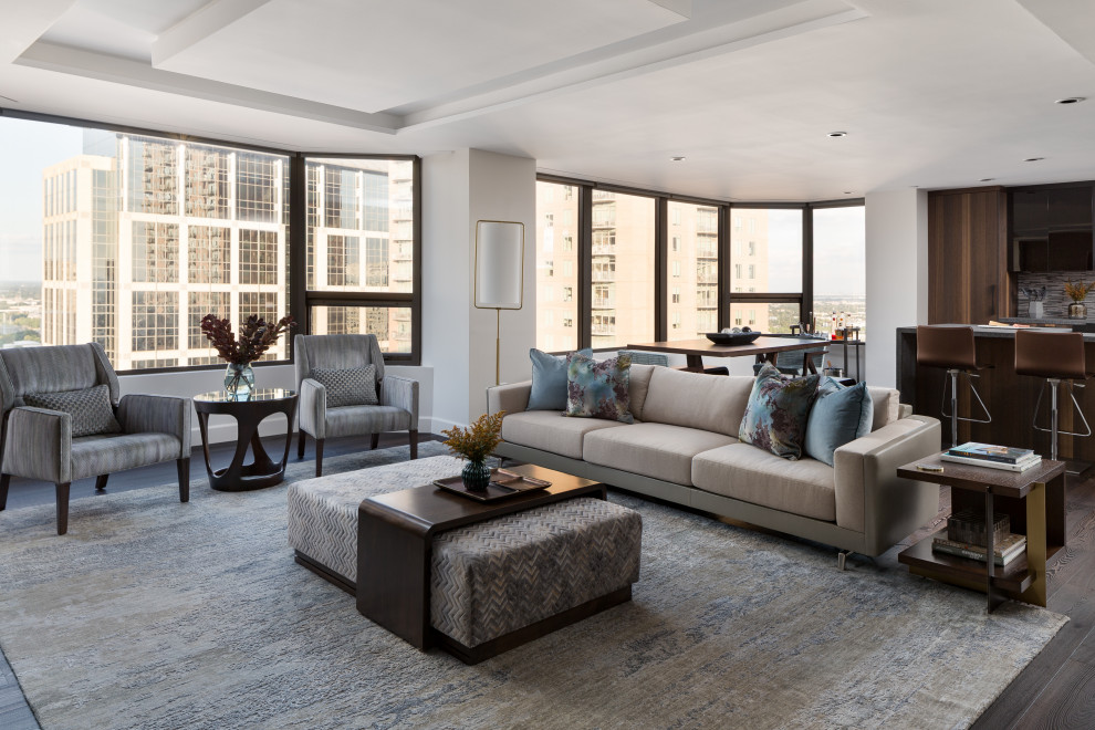 Southern Comfort - Contemporary - Living Room - Houston - by Laura ...