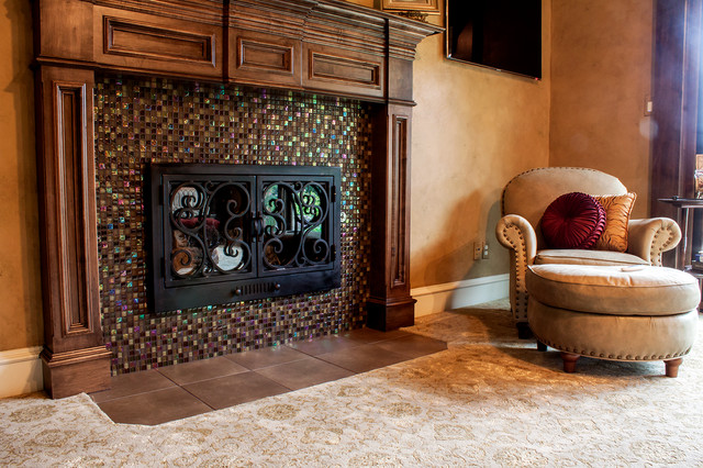 Southlake Texas Fireplace Remodel - Traditional - Living Room - Dallas ...