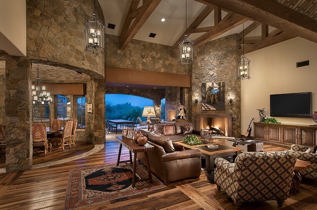 Southwestern Ranch - Clásico - Salón - Phoenix - de Calvis Wyant Luxury ...