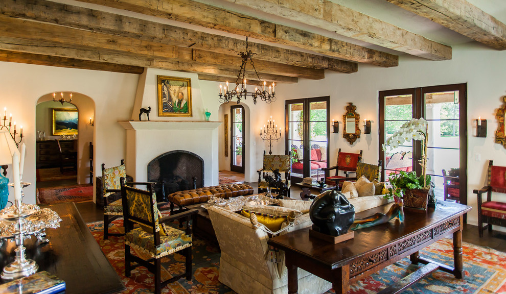 Spanish Colonial Ranch - Mediterranean - Living Room - Orange County ...