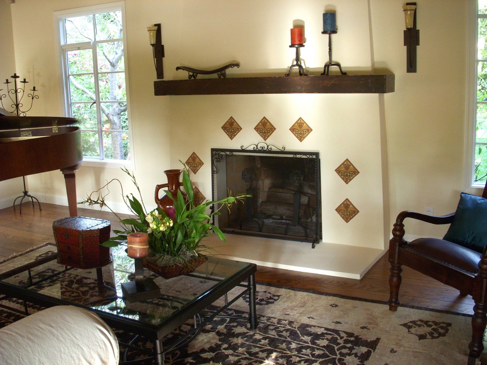 Spanish Colonial Revival - Traditional - Living Room - San Francisco ...