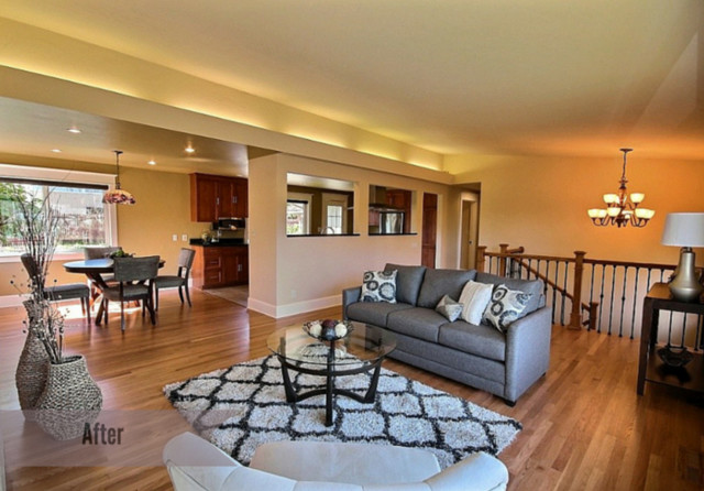 Split-Level Revival - Klassisch modern - Wohnbereich - Seattle - von ...