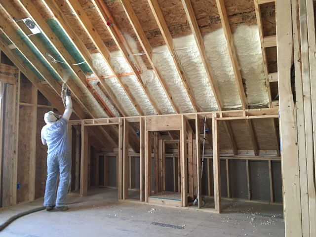 Insulating A Vaulted Ceiling With Spray Foam | Shelly Lighting