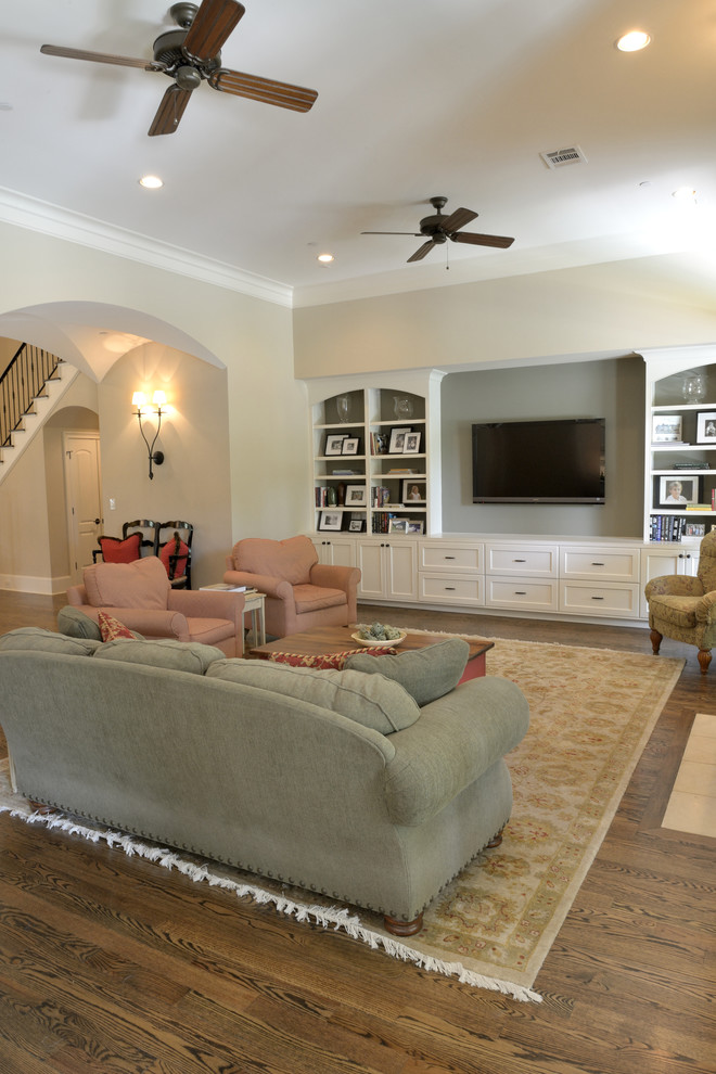 Spring Valley Houston Custom Built Home - Traditional - Living Room ...