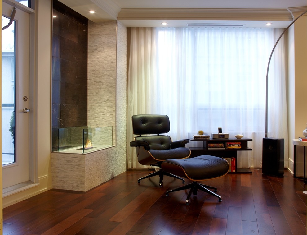 St Lawrence Market Condo - Fireplace - Modern - Living Room - Toronto ...