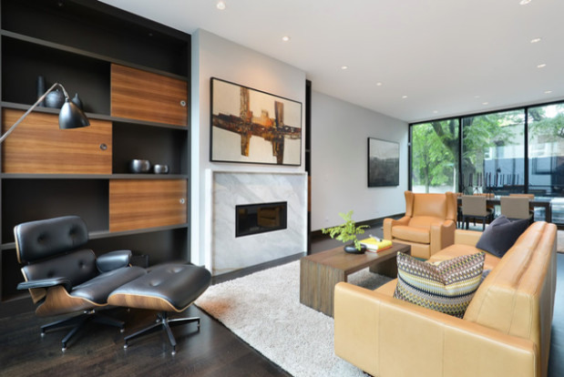 Staged Living Room/Dining Room - Modern - Living Room - Chicago - by ...