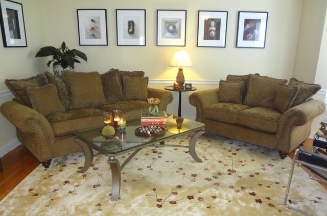 Staging and Redesign-Living Rooms - Transitional - Living Room ...