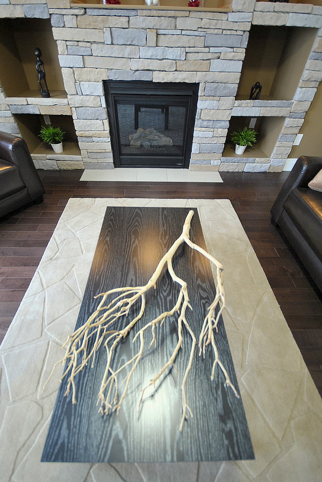 Staging or Styling a fireplace area - Modern - Living Room - Edmonton ...