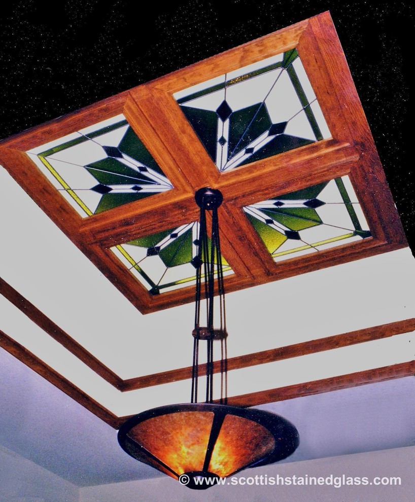 Stained Glass Ceilings - Traditional - Living Room - Austin - by ...