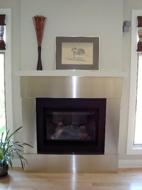 Stainless Steel trim for fireplace by Ridalco - Contemporary - Living ...