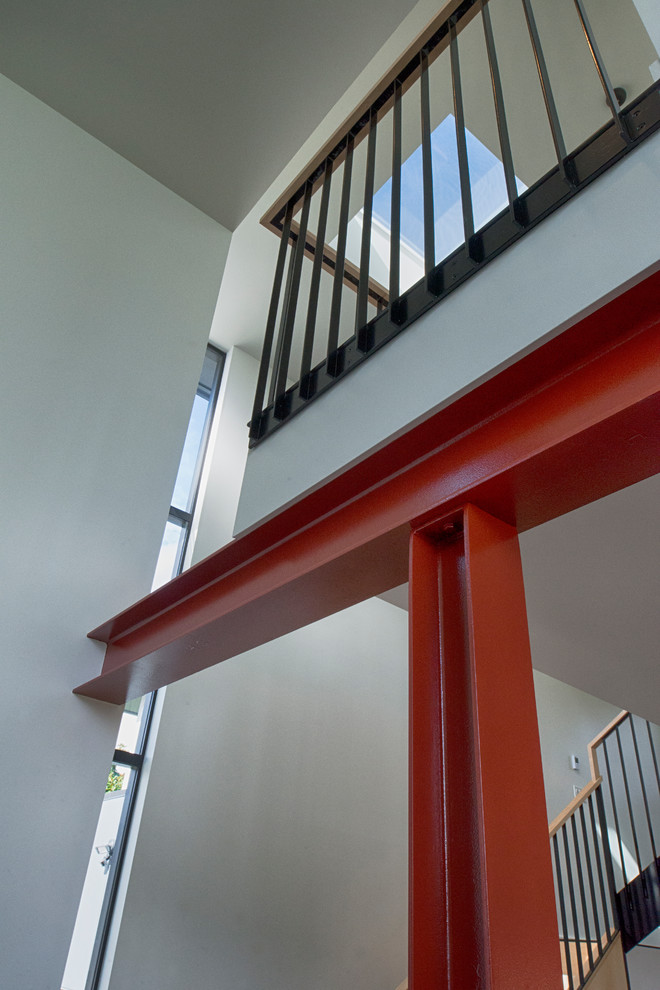 steel column and stair atrium - Modern - Staircase - Seattle - by Align ...