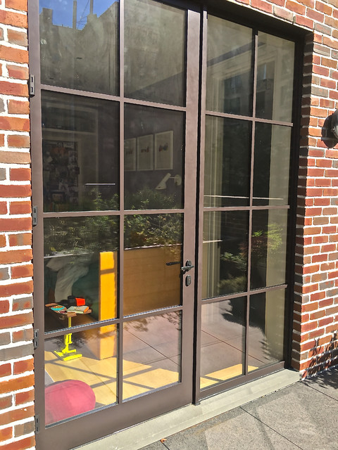 Steel+ Window and Door System - Industrial - Living Room - New York ...