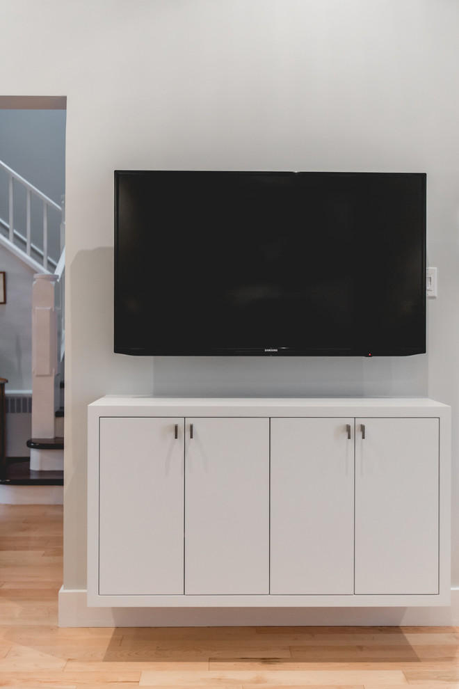 Stéphanie Fortier Design - Caisson flottant sous le téléviseur ...