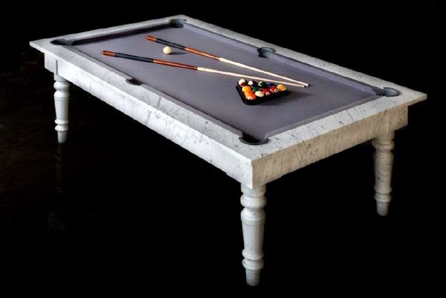 Stone Marble Pool Tables - Victorian - Living Room - New York - by ...