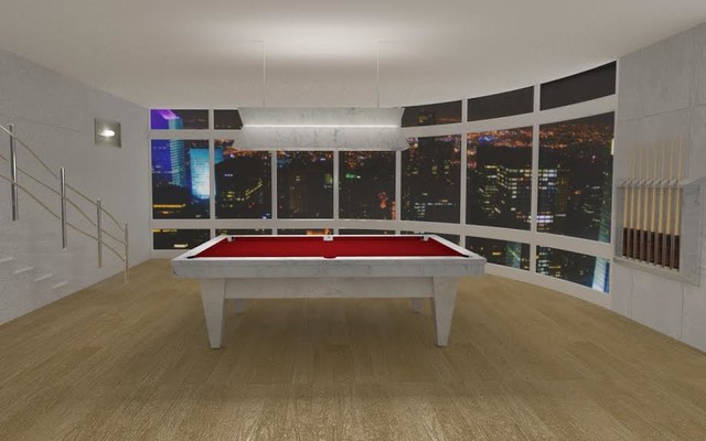 Stone Marble Pool Tables - Eclectic - Living Room - New York - by Blatt ...