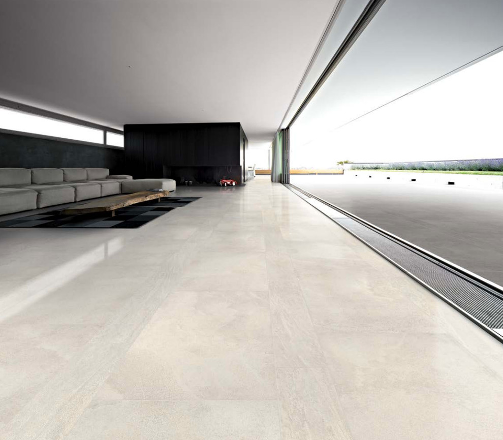 Stone Project Porcelain Tile - Living Room - Seattle - by Architectural ...