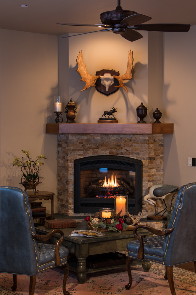 Stonecipher Family Custom Home - Rústico - Salón - Phoenix - de Prescor ...