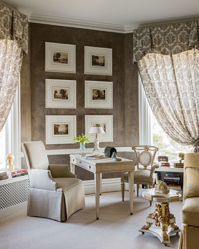 Study / Sitting Room - Traditional - Living Room - Boston - by F. D ...