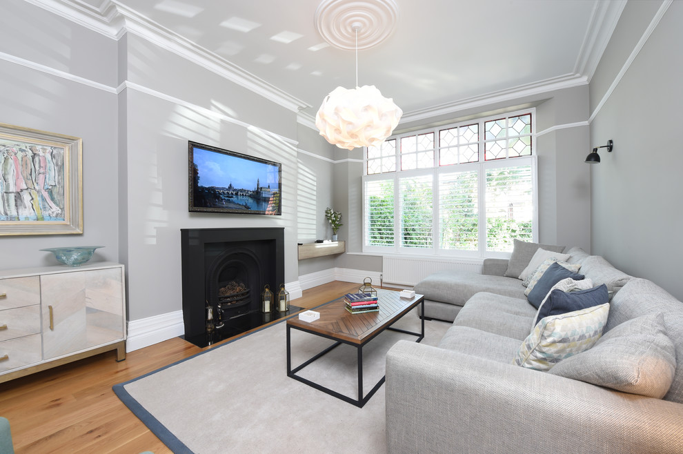 Stunning Family Home Renovation - Transitional - Living Room ...