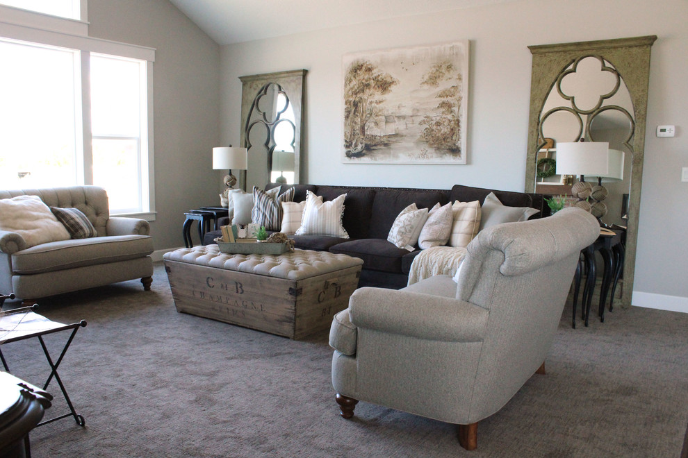 Suburban Farmhouse - Farmhouse - Living Room - Seattle - by The Tin ...