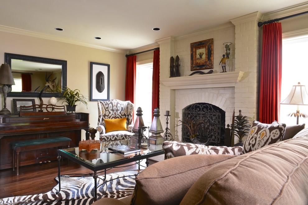 Suburban Home in West Houston - Traditional - Living Room - Houston ...