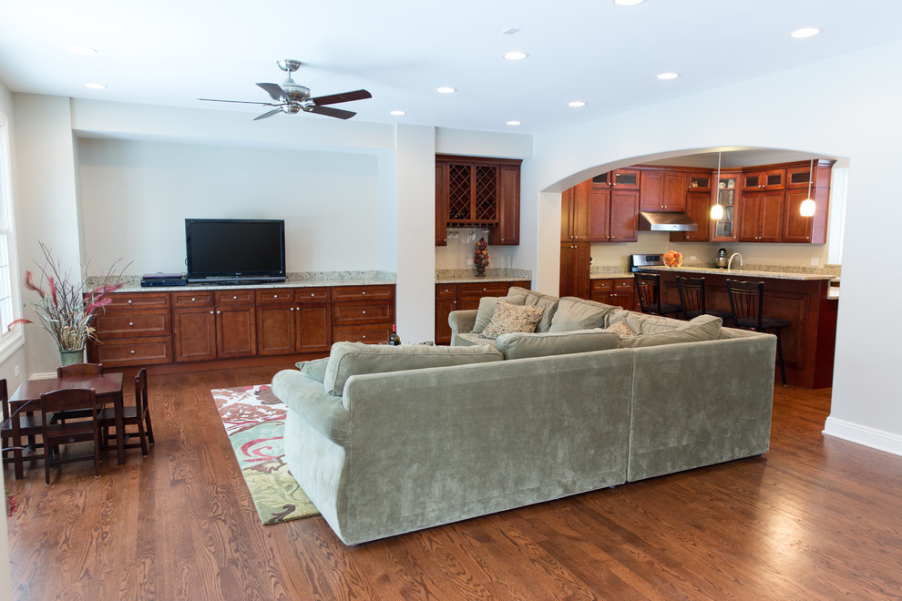 Suburban Transformation - Transitional - Living Room - Chicago - by ...
