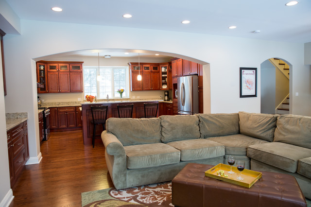 Suburban Transformation - Traditional - Living Room - Chicago - by ...