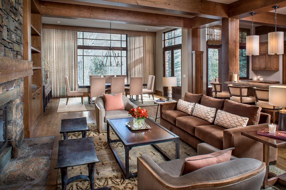 Sun Valley, ID - Rustic - Living Room - Boise - by Jennifer Hoey ...